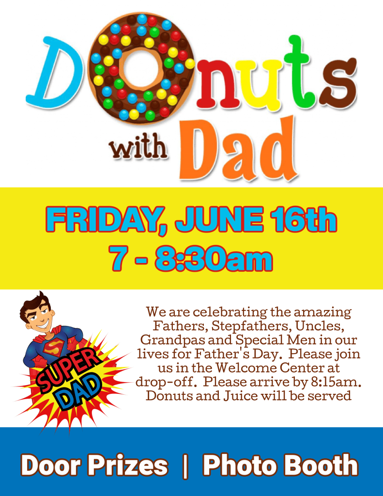 DONUTS WITH DAD THIS FRIDAY | Faith Kids Preschool