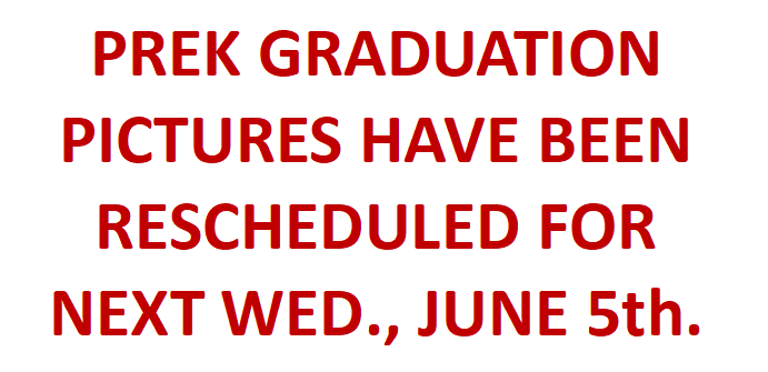 PREK GRADUATION PICS RESCHEDULED | Faith Kids Preschool